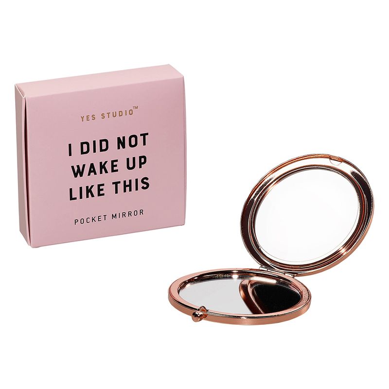 “I Did Not Wake Up Like This” Pocket Compact Mirror – Yes Studio 7 cm ...